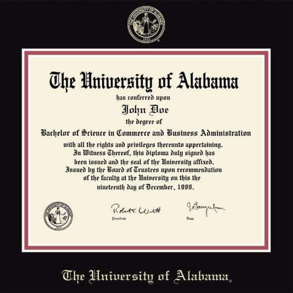 University Of Alabama Diploma Doctorate In Education